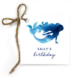 Mermaid Birthday Gift Tags