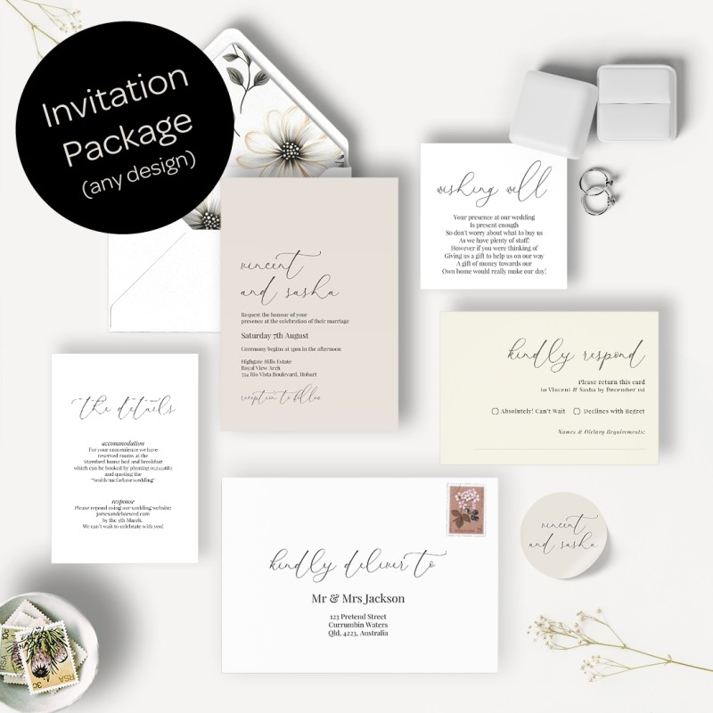 Wedding Invitation Package